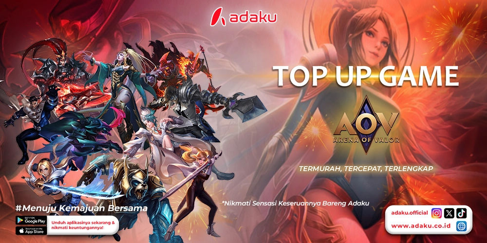 Yuk, Top Up Game AOV di Adaku Aplikasi PPOB